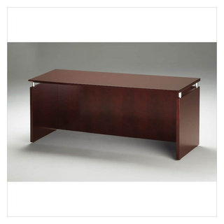 Mayline Napoli NCNZ72 Credenza, 72"x24"x29.50", Wood - Transitional ...