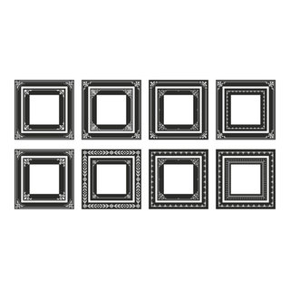 Ornate Gallery Frames Peel & Stick Wall Decals - Traditional - Wall ...