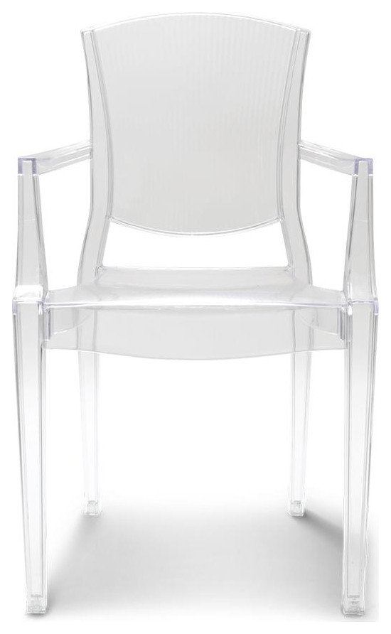 Cristal Cascada Ghost Style Vanity Armchair - Contemporary - Vanity ...