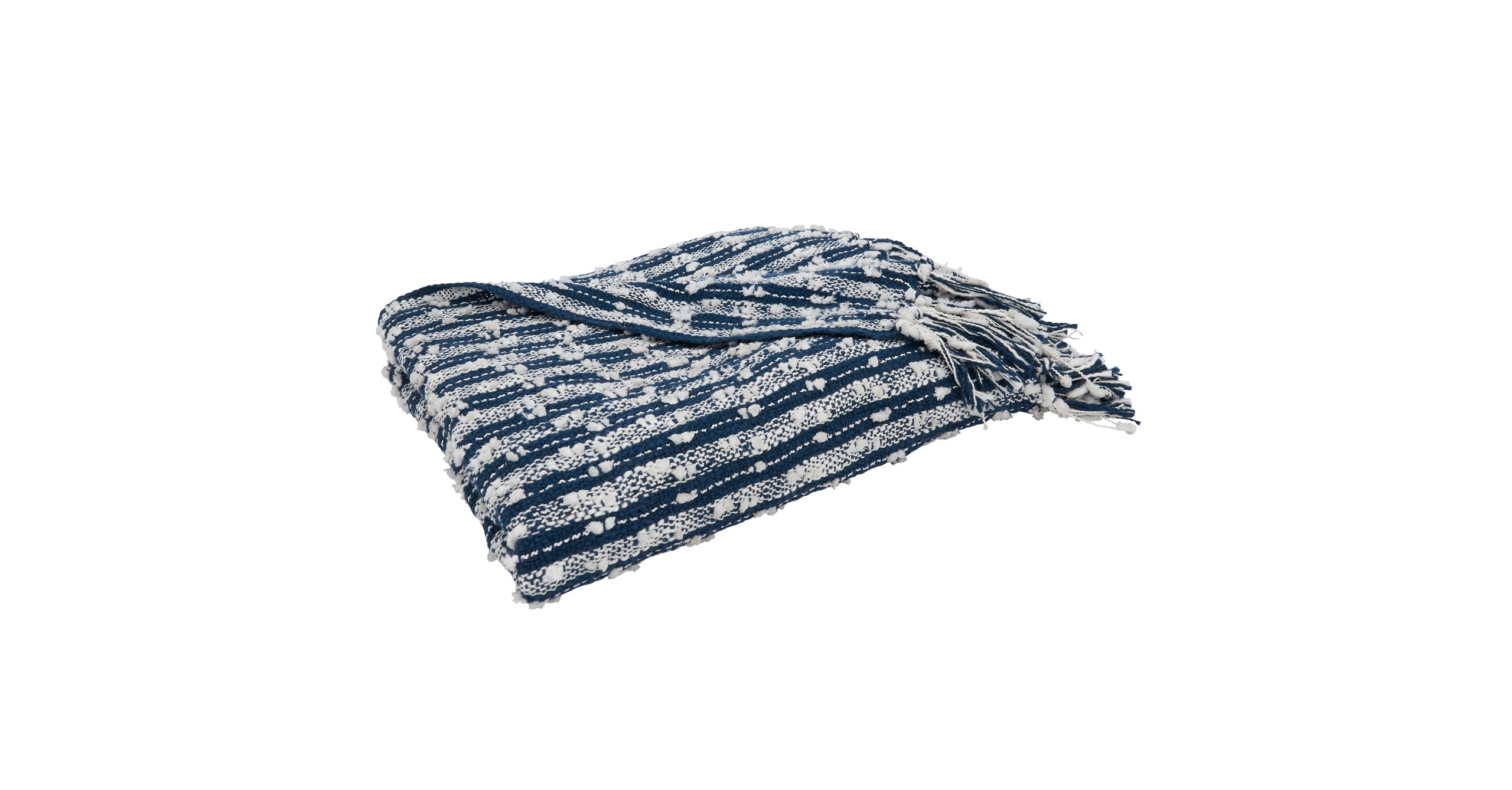 Striped Throw With Fringe Design, 50"x60" - Contemporary - Throws - by ...