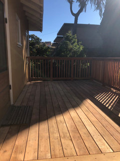 Deck railing post size