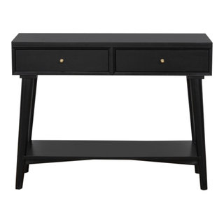 Flynn Console Table, Black - Midcentury - Console Tables - by ...