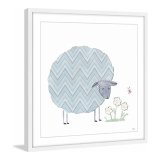 "Quality Wool" Framed Painting Print, 24"x24" - Contemporary - Prints ...