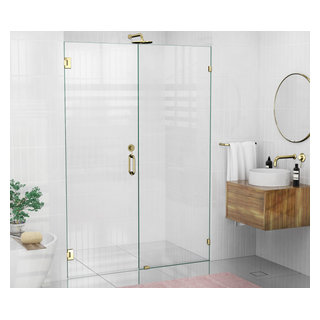 Frameless Shower Door, Wall Hinge - Contemporary - Shower Doors - by ...