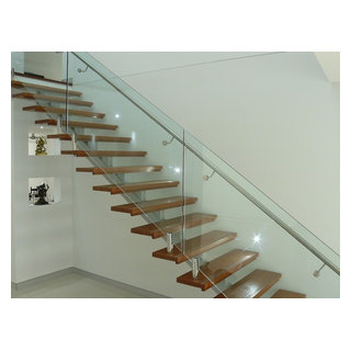 Mono string steel staircase - Contemporary - Staircase - Sydney - by ...