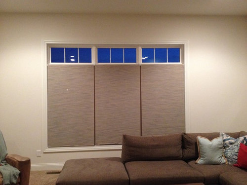 Window treatments in family room