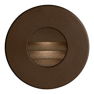 Bran Round Outdoor LED Wall Light With Louver - Contemporary - Outdoor ...