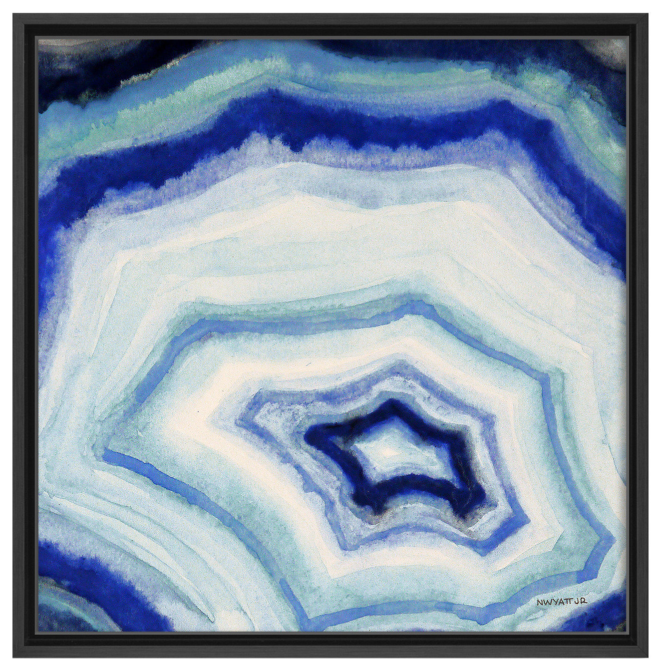 Ocean Geode II Framed Canvas Wall Art by Norman Wyatt Jr., 30"x30 ...