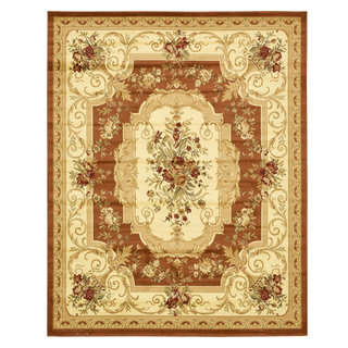 Rug Unique Loom Versailles Terracotta Rectangular 10' 0 x 13' 0 ...