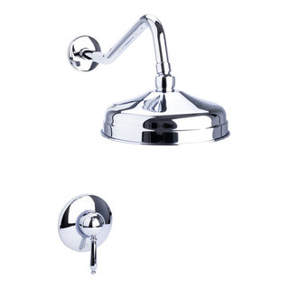 Fontaine by Italia Traditional Shower Set with Rain Can and Valve in ...