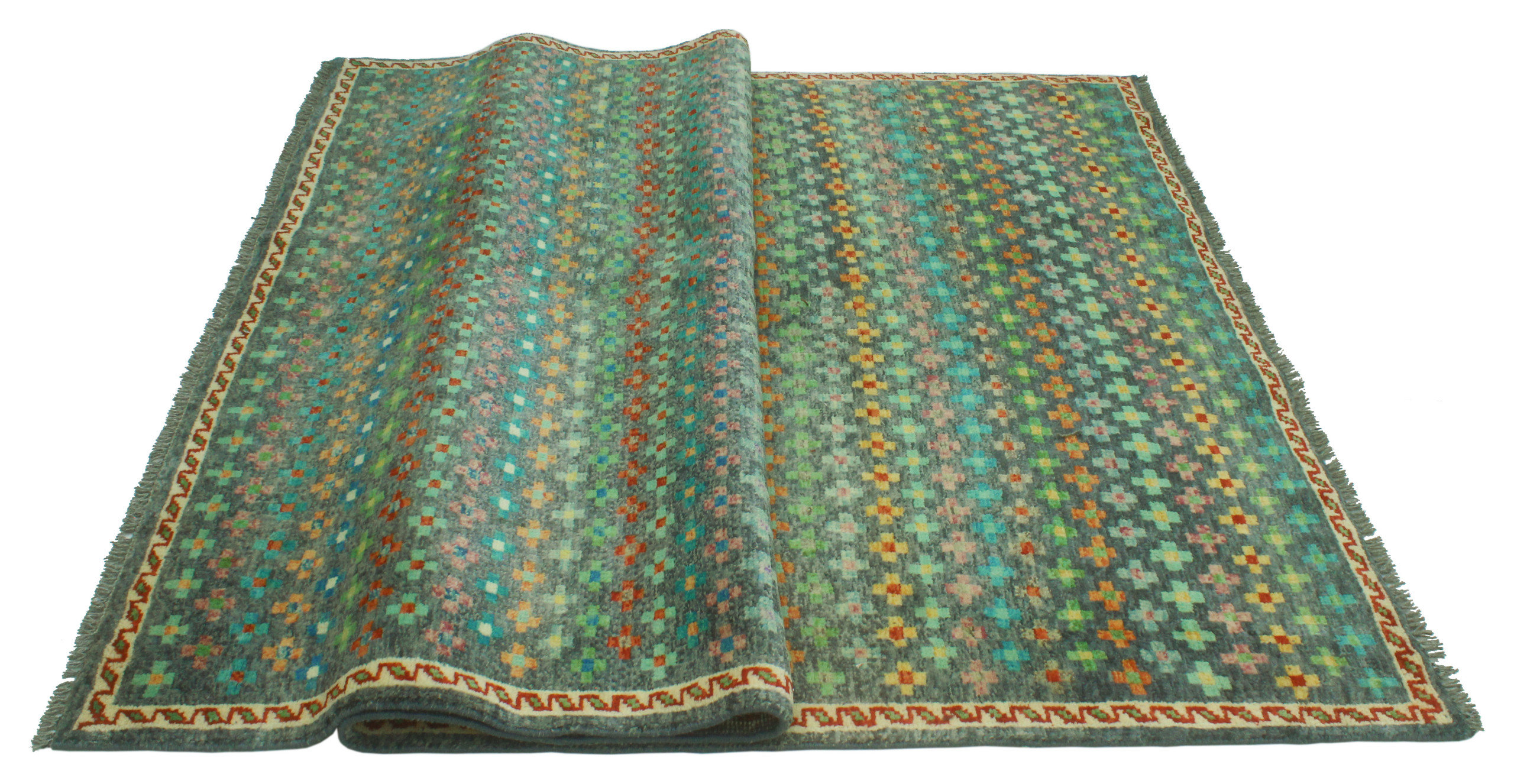 Balochi Adella Gray/Gold Rug, 5'3x8'2, 5'3x8'2 - Southwestern - Area ...