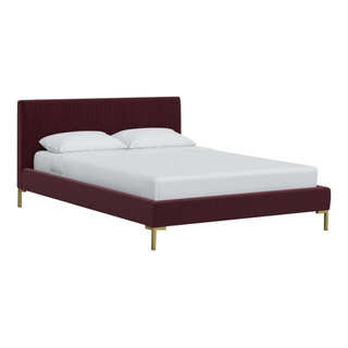 Platform Bed, Titan Raisin, Twin - Contemporary - Platform Beds - by ...