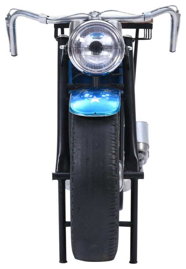 70 Patriotic American Flag Motorcycle Bar Console Table with Storage ...