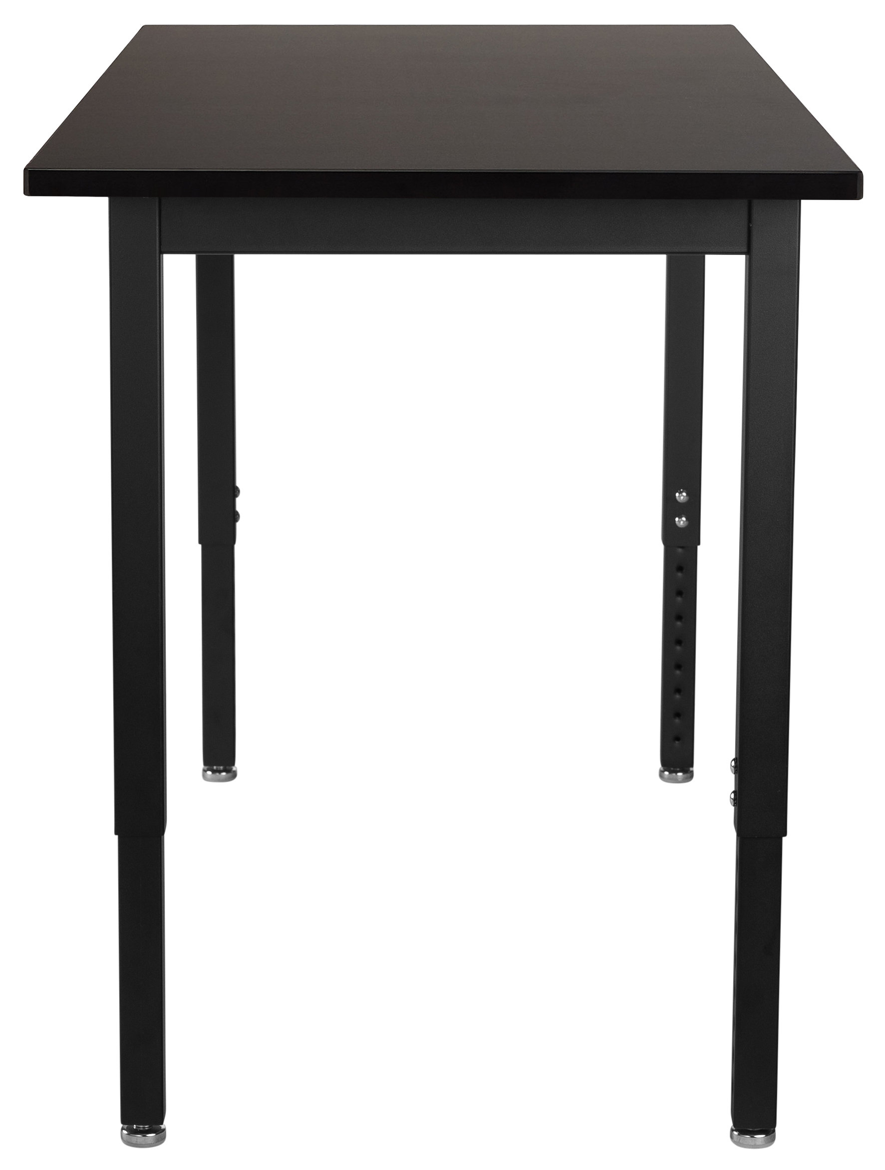 NPS Steel Height Adjustable Science Lab Table, Phenolic Top, Black ...