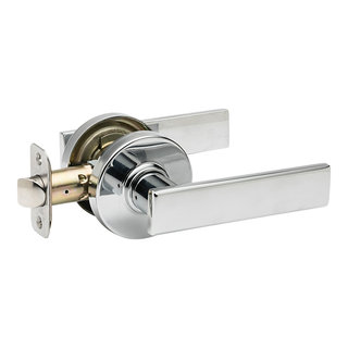 Craftsman Style Passage Lever, Polished Stainless - Transitional - Door ...