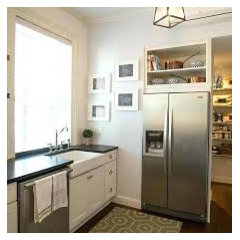 What to do with awkward space above refrigerator? | Houzz Forum