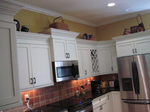 Help with area above kitchen cabinets