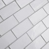 Chester Ceramic Wall Tile, Bianco, Sample - Traditional - Wall And ...