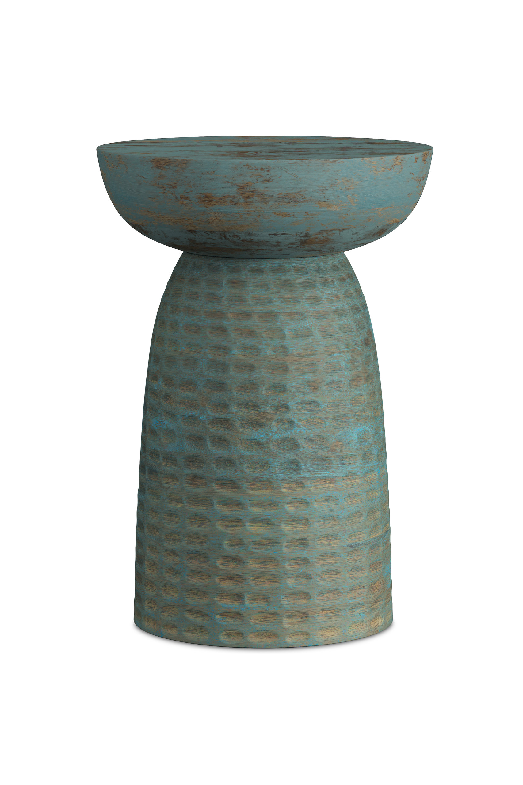 Boyd SOLID MANGO WOOD Wooden Accent Table - Farmhouse - Side Tables And ...