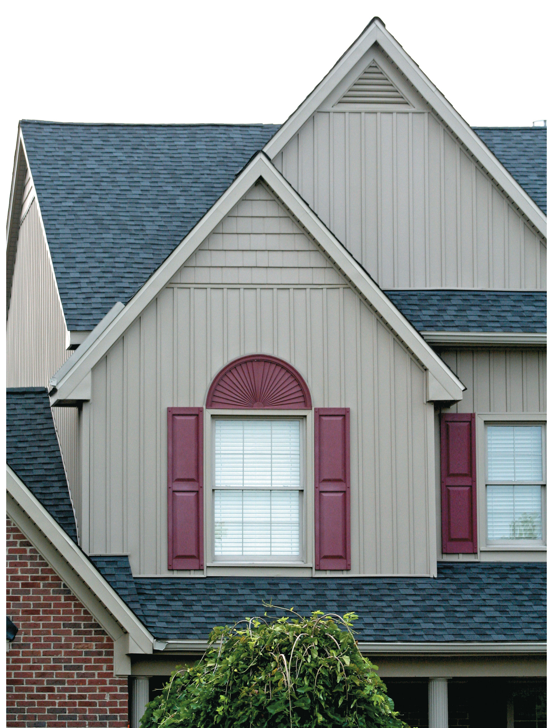 Builders Edge, Custom, Two Equal Panels, Raised Panel Shutters, Wicker ...
