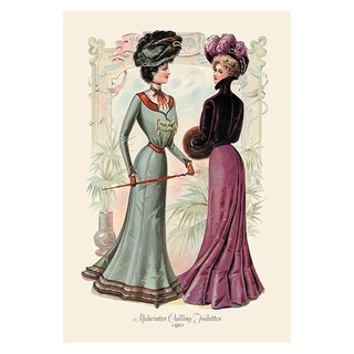 Midwinter Calling Toilettes, 20" x 30" - Traditional - Prints And ...