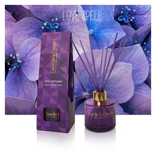 Reed Diffuser Set Purple 100ML, Love Spell - Contemporary - Home ...