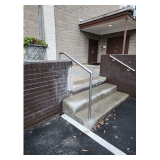 Aluminum Pipe Handrail - Contemporary - Exterior - DC Metro - by ...