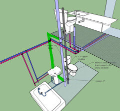 How do I add a horizontal drain in a wall when the framing is done ...