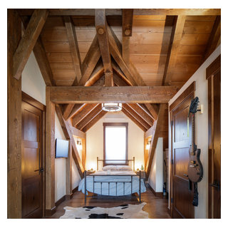 Timber Frame Bedroom - Rustic - Bedroom - Denver - by Canadian ...