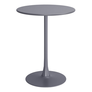 Soleil Bar Table, Gray - Midcentury - Outdoor Pub And Bistro Tables ...