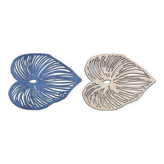 Double-Sided Blue Leaf Trivet - Tropical - Trivets - by The Cooking ...