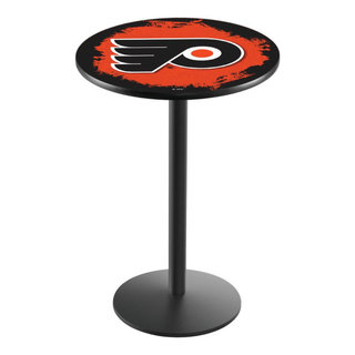 Holland L214 Philadelphia Flyers Orange 36x28" Pub Table - Black ...