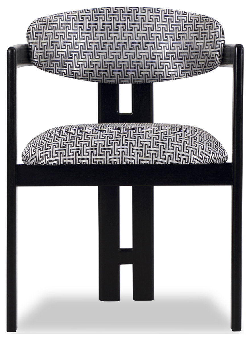 Black Geometric Dining Chair | Liang & Eimil Neo - Contemporary ...