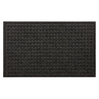 Mohawk Home Waffle Grid Impression Onyx 1' 6" x 2' 6" Door Mat, 2' x 3 ...