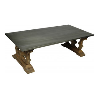 Rectangular Decorative Base Coffee Table - Traditional - Coffee Tables ...
