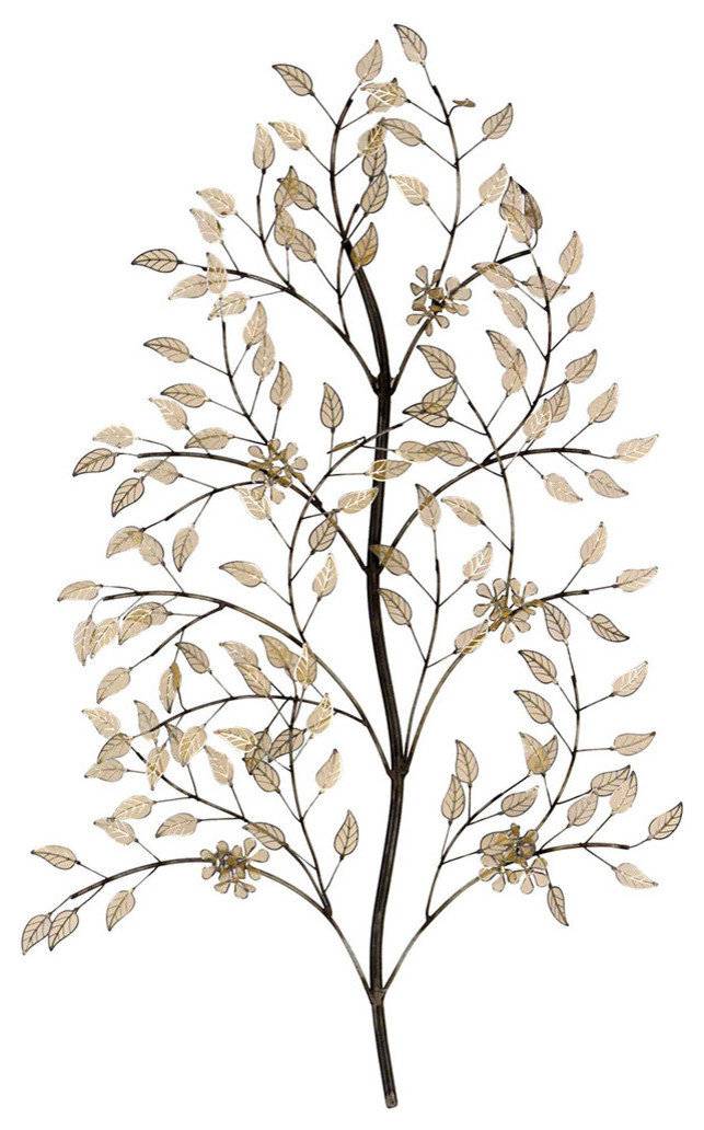 Golden Fling Filigree Wall Decor - Contemporary - Wall Sculptures - by ...