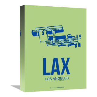 "LAX Los Angeles Poster 1" Fine Art Print, 12" x 16" - Modern - Prints ...