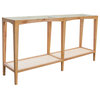 Harrington Natural Solid Oak Console Table - Tropical - Console Tables ...