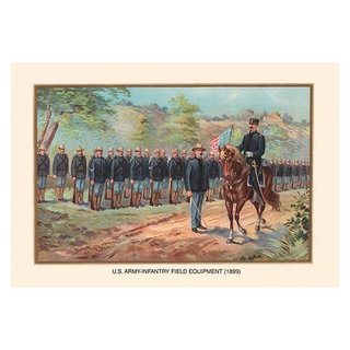 U.S. Army Infantry Field Equipment, 1899, 20" x 30" - Traditional ...