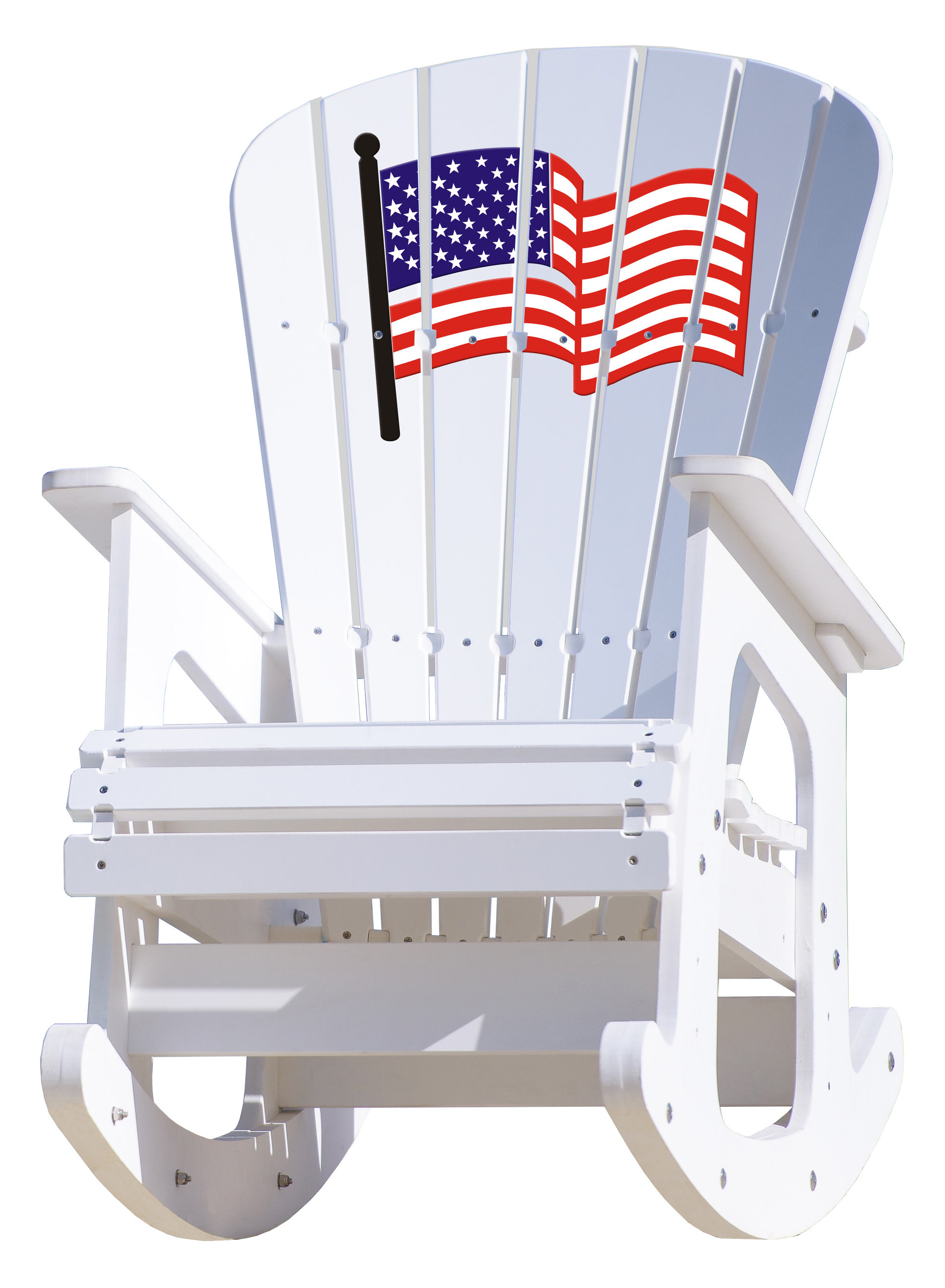 Rocking Chair - USA Flag - Contemporary - Adirondack Chairs - by Key ...
