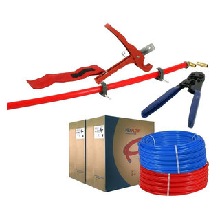 Pex Starter Kit, Potable Water Tubing with Tools, 1/2" and 3/4" X 500 ...