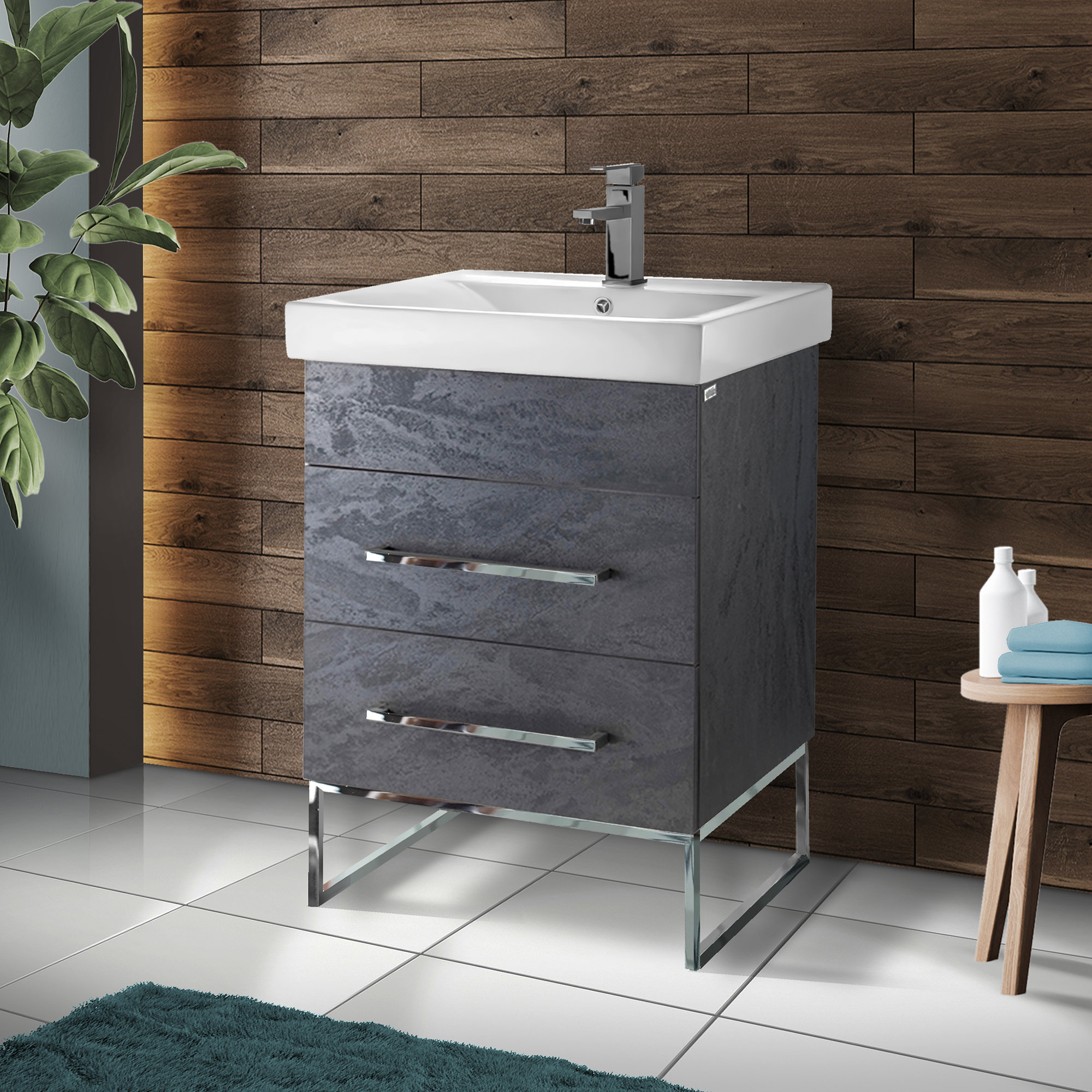 Fine Fixtures Modern Vanity Set, 24" - Contemporary - Bathroom Vanities ...