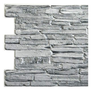 Grey Slate 3D Wall Panels - Contemporary - Wall Panels - by Dundee Deco ...
