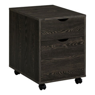 Coaster Noorvik 2-drawer Modern Wood Mobile File Cabinet Dark Oak ...