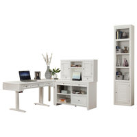 Parker House Boca Power Lift Desk Credenza With Hutch and Bookcase ...