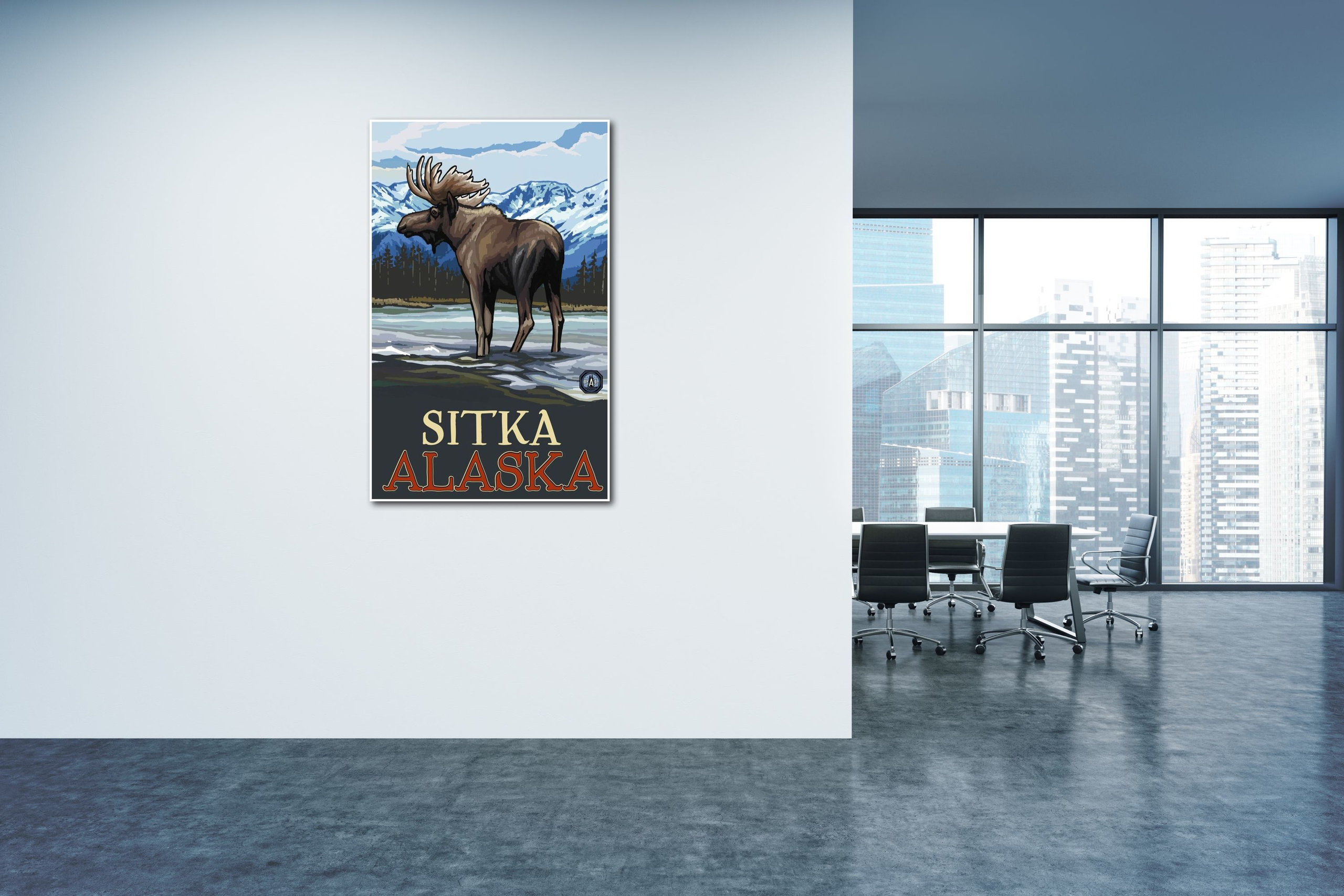 by Artist Paul A. Lanquist Sitka Alaska Art Print, 30"x45 ...