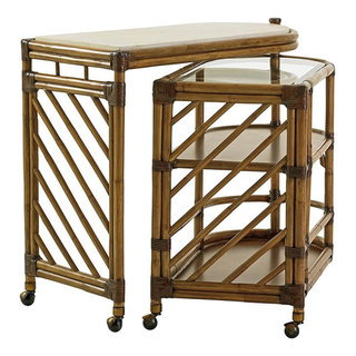 Emma Mason Signature Castlewoods Bar Cart in Medium Umber - Tropical ...
