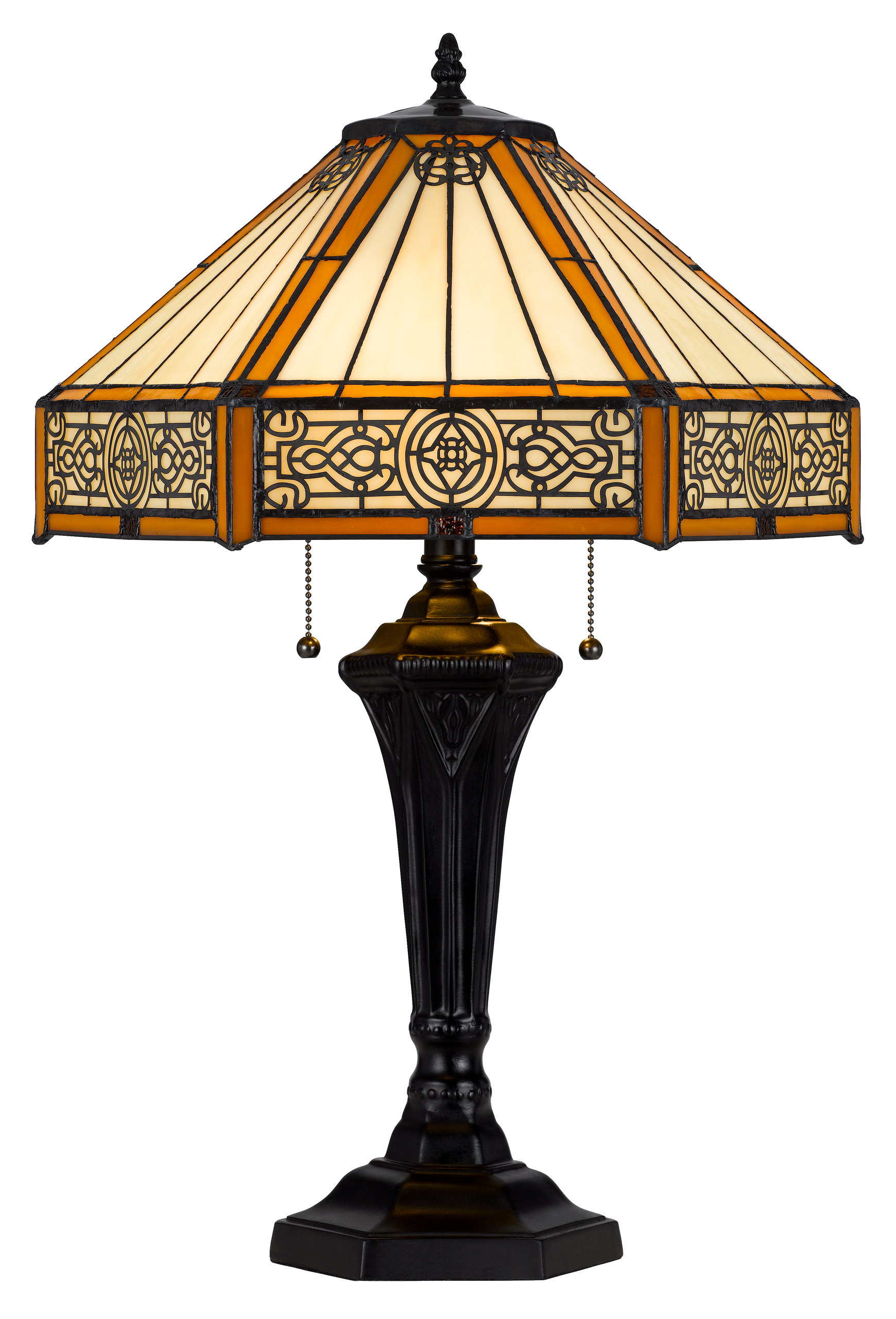 3112 Tiffany 2 Light Table Lamp, Dark Bronze - Craftsman - Table Lamps ...
