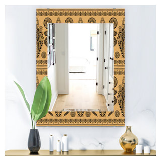 Designart Ethnic African Decorative Bohemian Eclectic Frameless Wall ...