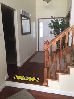People keep tripping in step-down living room. | Houzz Forum
